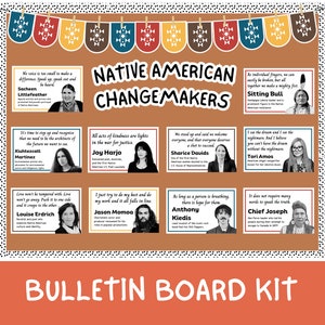 Native American Heritage Month Bulletin Board, Famous Native American ...