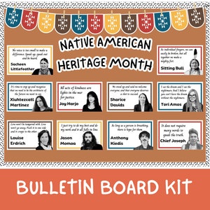 Native American Heritage Month Bulletin Board, Famous Native American ...
