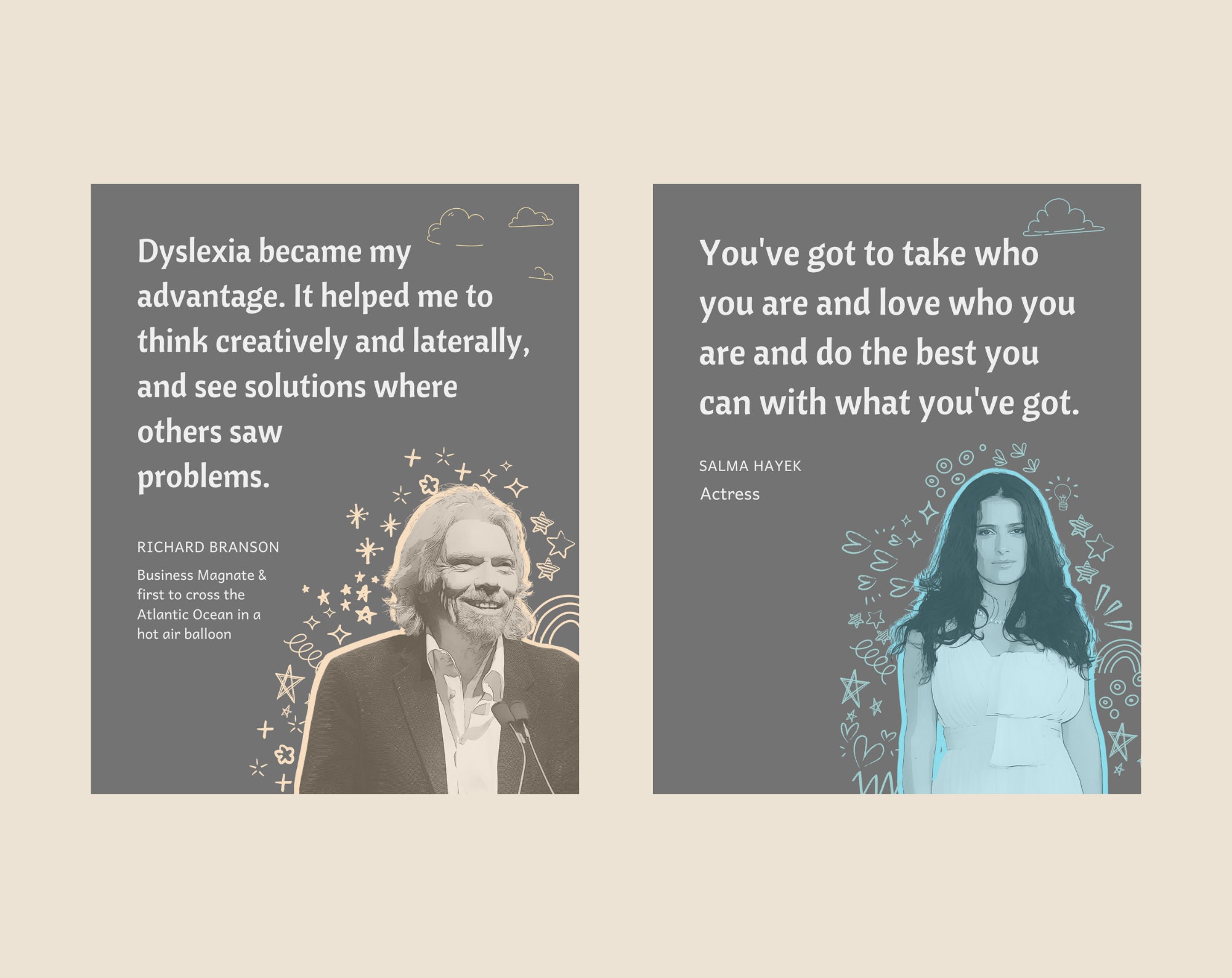 Influential People With Dyslexia Posters (set of 8), Dyslexia Awareness ...