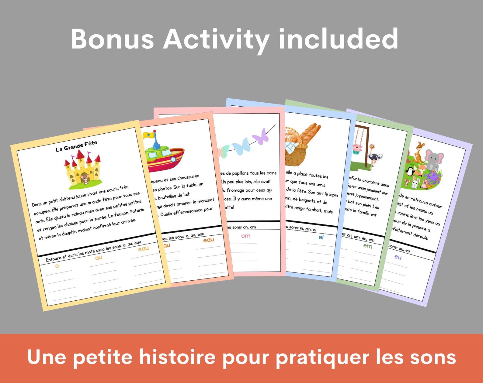 French Sounds Phonics Flashcards, French Classroom (70+ Flashcards ...