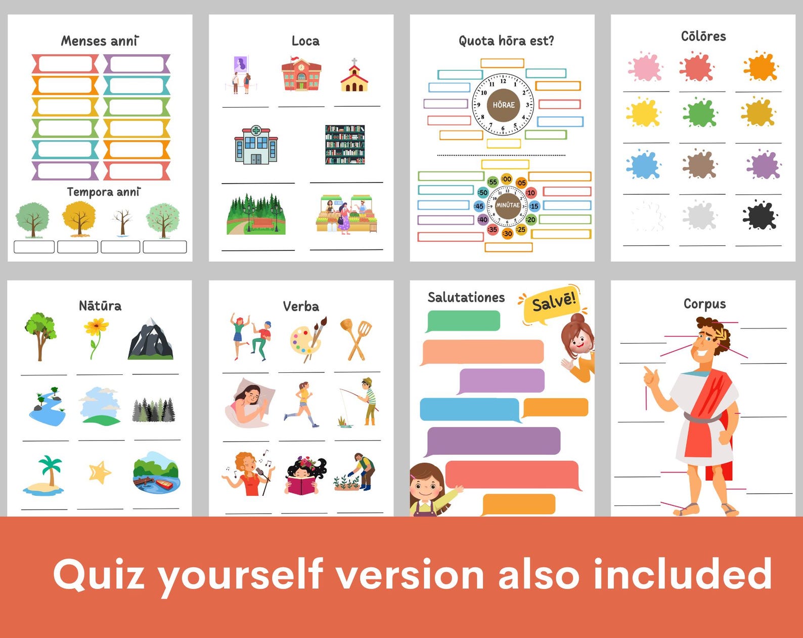 Latin Flashcards and Posters, Latin Language Learning, Latin Classroom ...