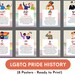 LGBTQ PRIDE History (set of 8 Posters), Pride Month Posters, Classroom ...
