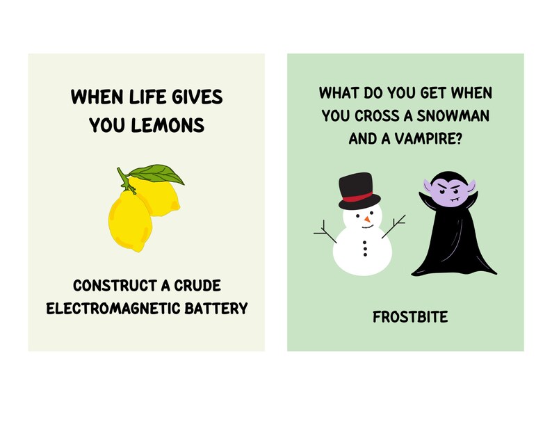 Funny Science Puns Posters set of 8, Physics Puns Posters, Physics ...
