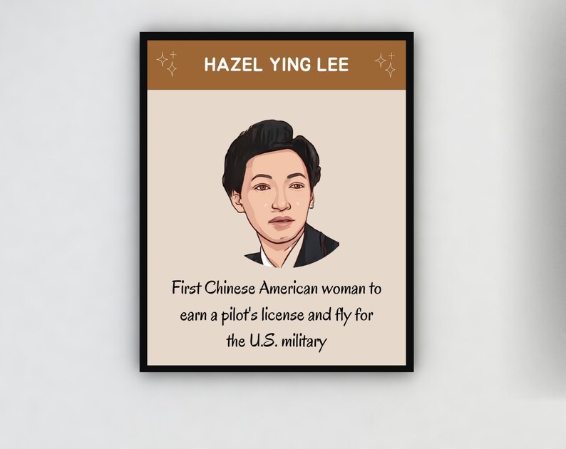 Asian American Pioneers Postersset of 8, Asian American Heritage Month ...