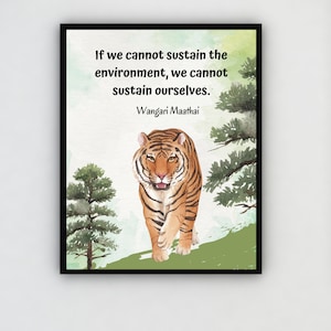 Set of 8 Earth Quotes Posters (animal Habitat Theme), Environment ...