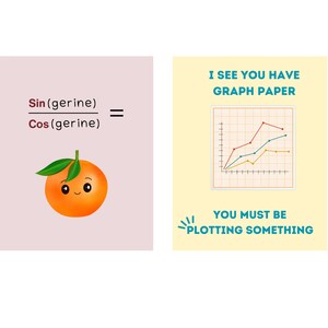 Set of 8 Math Posters, Math Puns and Jokes, Math Classroom, Educational ...