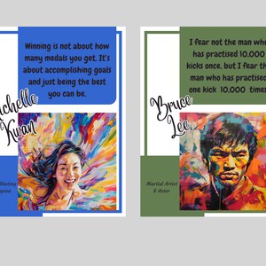 Famous Asian American Icons Posters (set of 25), Famous Pacific ...