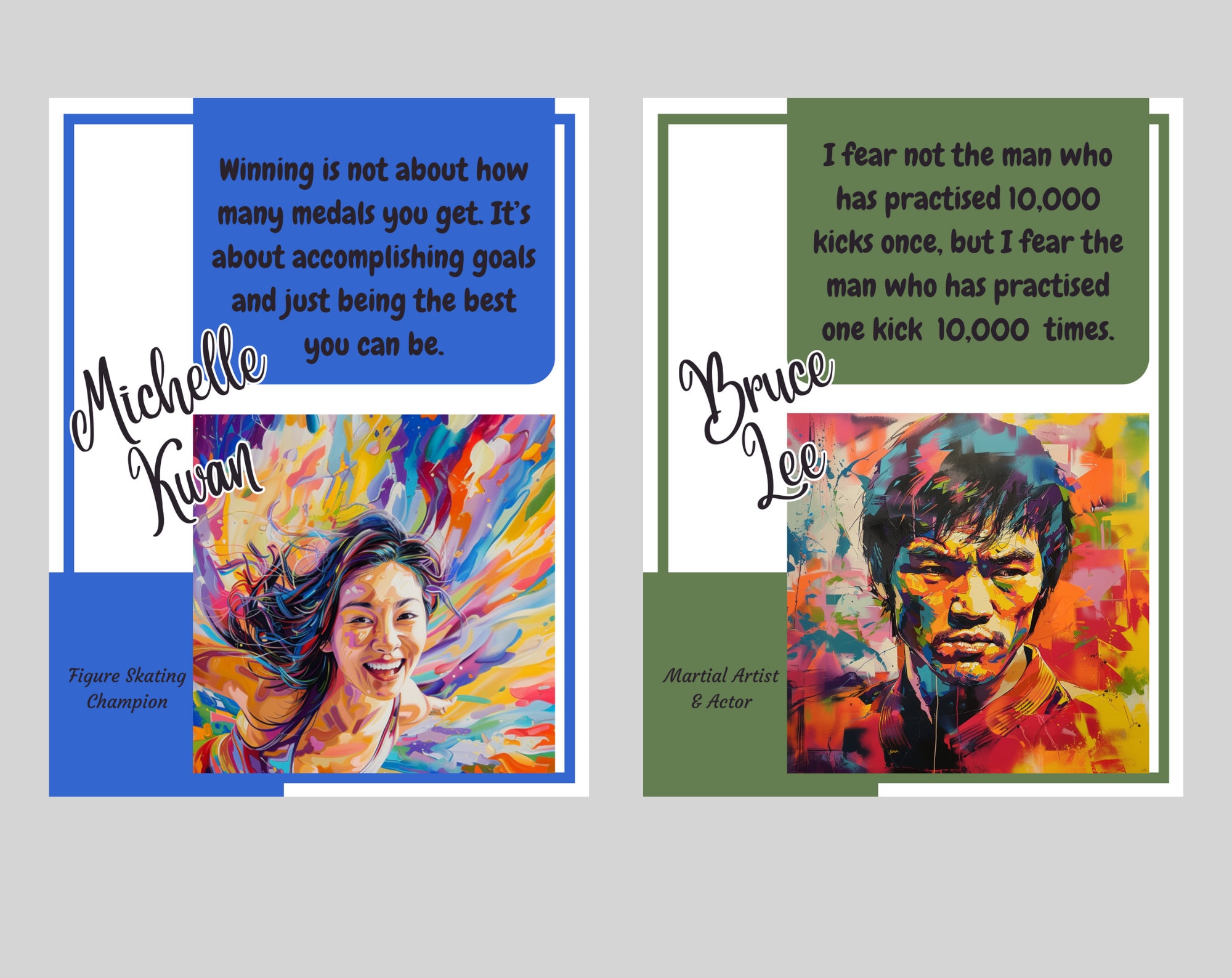 Famous Asian American Icons Posters (set of 25), Famous Pacific ...