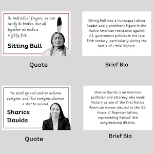 Native American Heritage Month Bulletin Board, Famous Native American ...