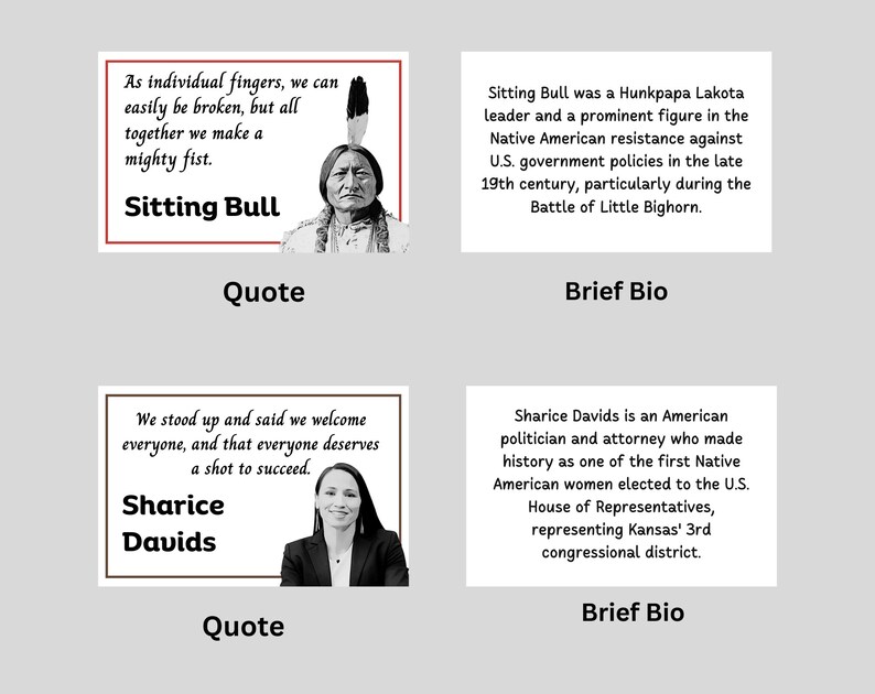 Native American Heritage Month Bulletin Board, Famous Native American ...