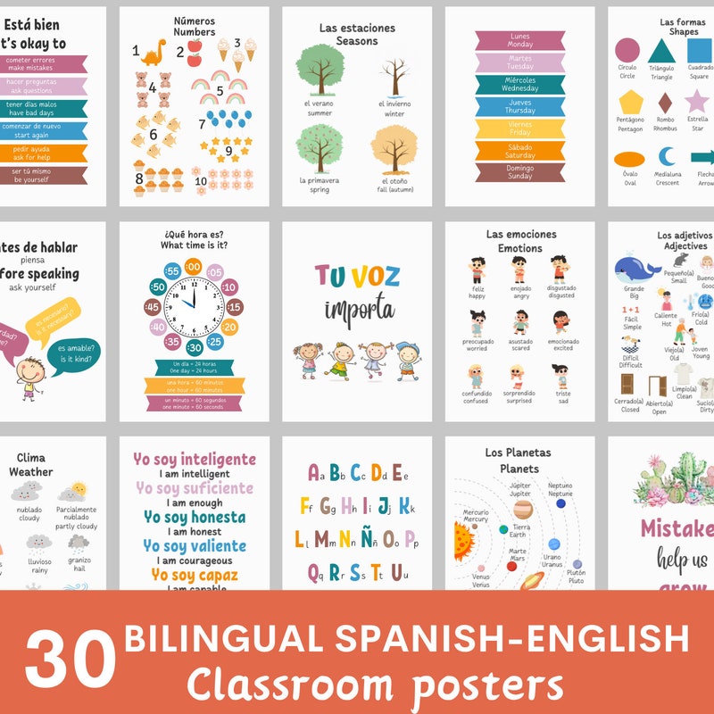 Spanish Classroom - Etsy