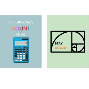 Set of 8 Math Posters, Math Puns and Jokes, Math Classroom, Educational ...