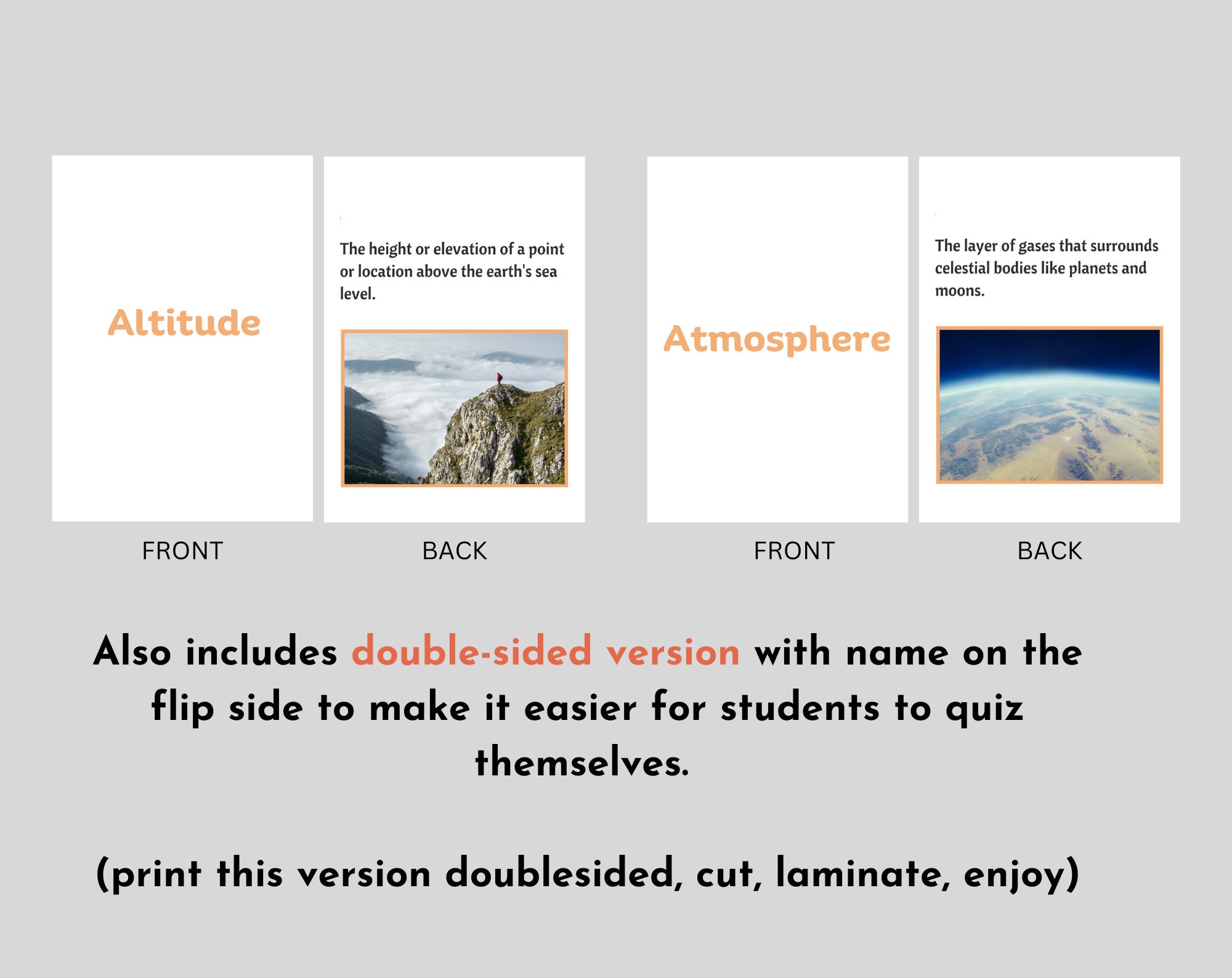 Challenge A Geography Terms Flashcards , Set of 172 Flashcards ...