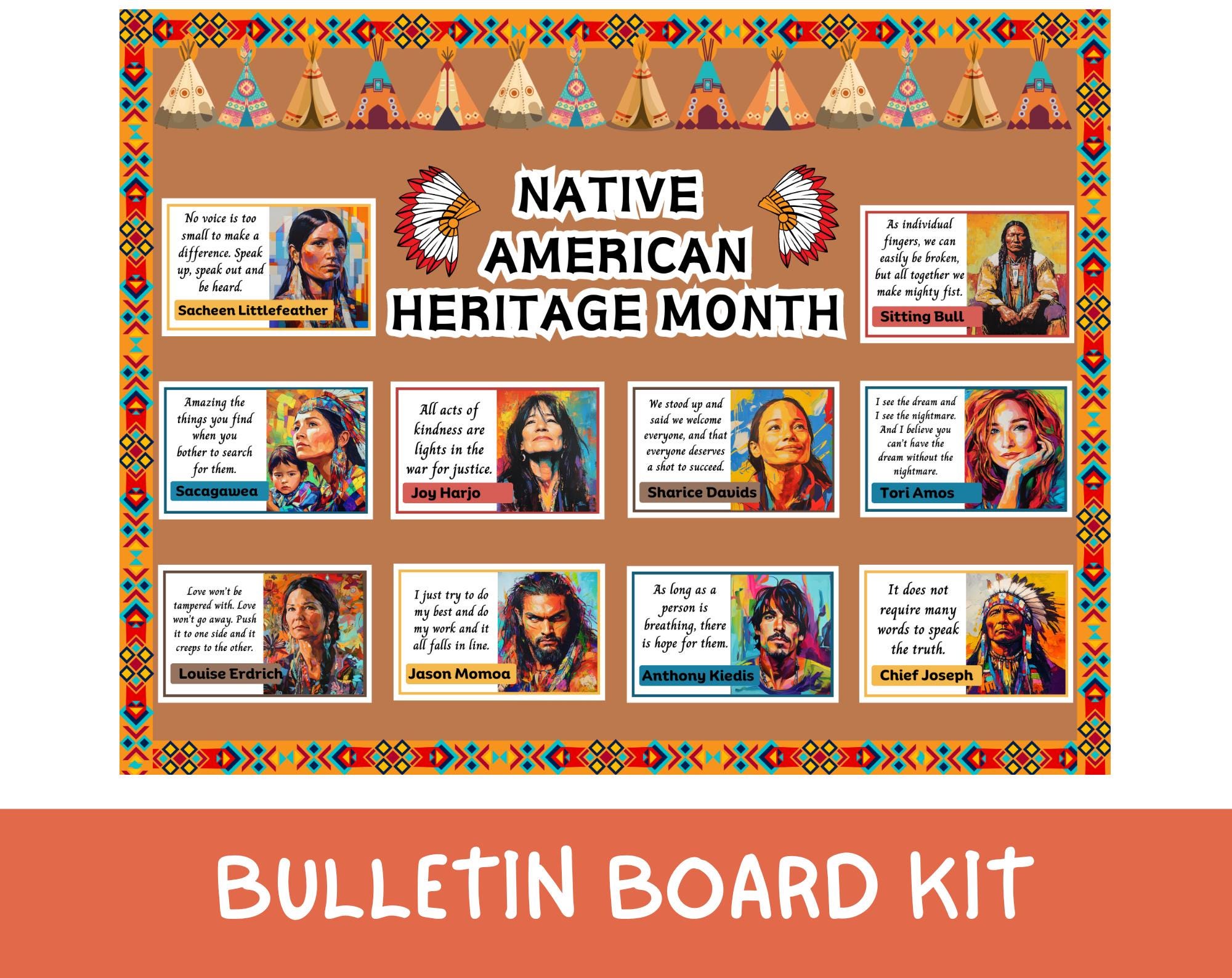 Native American Heritage Month Bulletin Board, Native American ...
