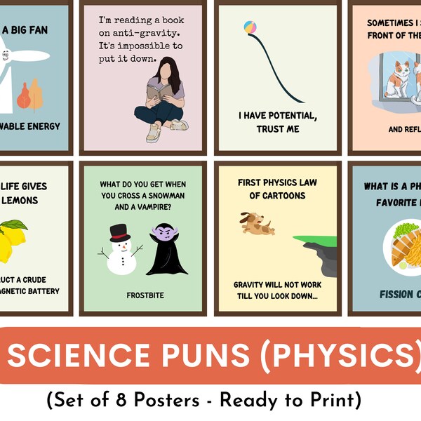 Physics Puns Posters - Etsy Physics Puns Posters - Etsy