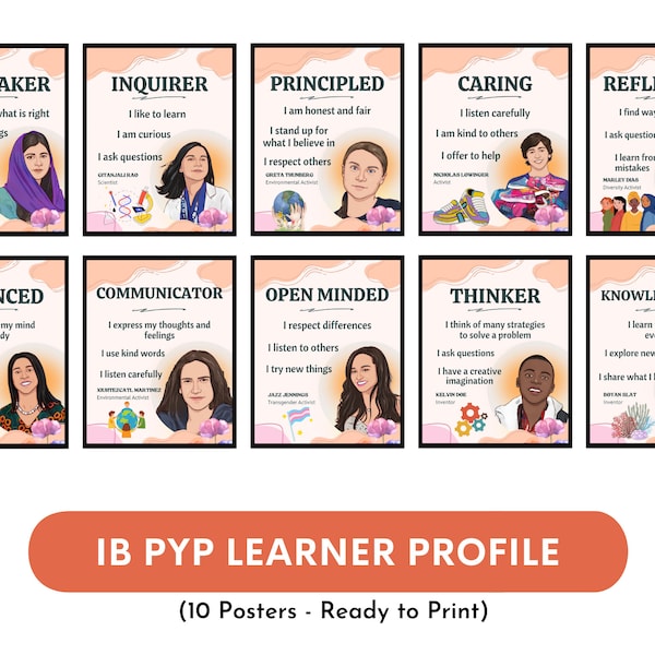 Pyp Learner Profile Posters - Etsy