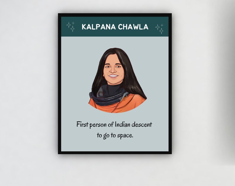 South Asian American Pioneers Postersset of 8 Remarkable - Etsy