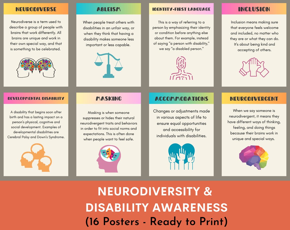 Neurodiversity, Disability Awareness Posters, Invisible Disabilities ...