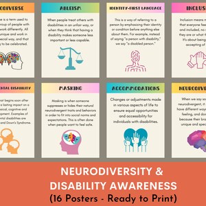 Neurodiversity, Disability Awareness Posters, Invisible Disabilities ...