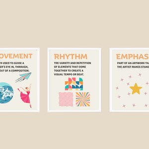 Elements of Art and Principles of Design Posters Bundle, Art Classroom ...