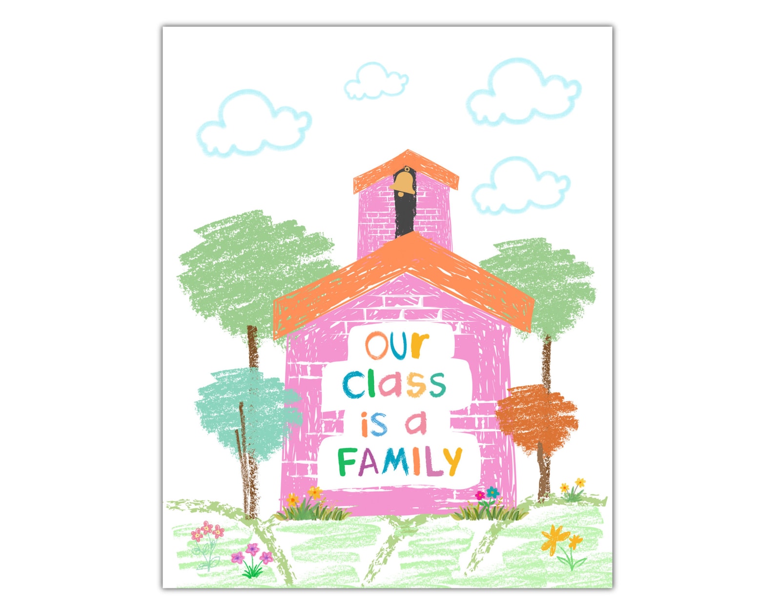 Class is Family Poster, Printable, Classroom Decor, Instant Download - Etsy