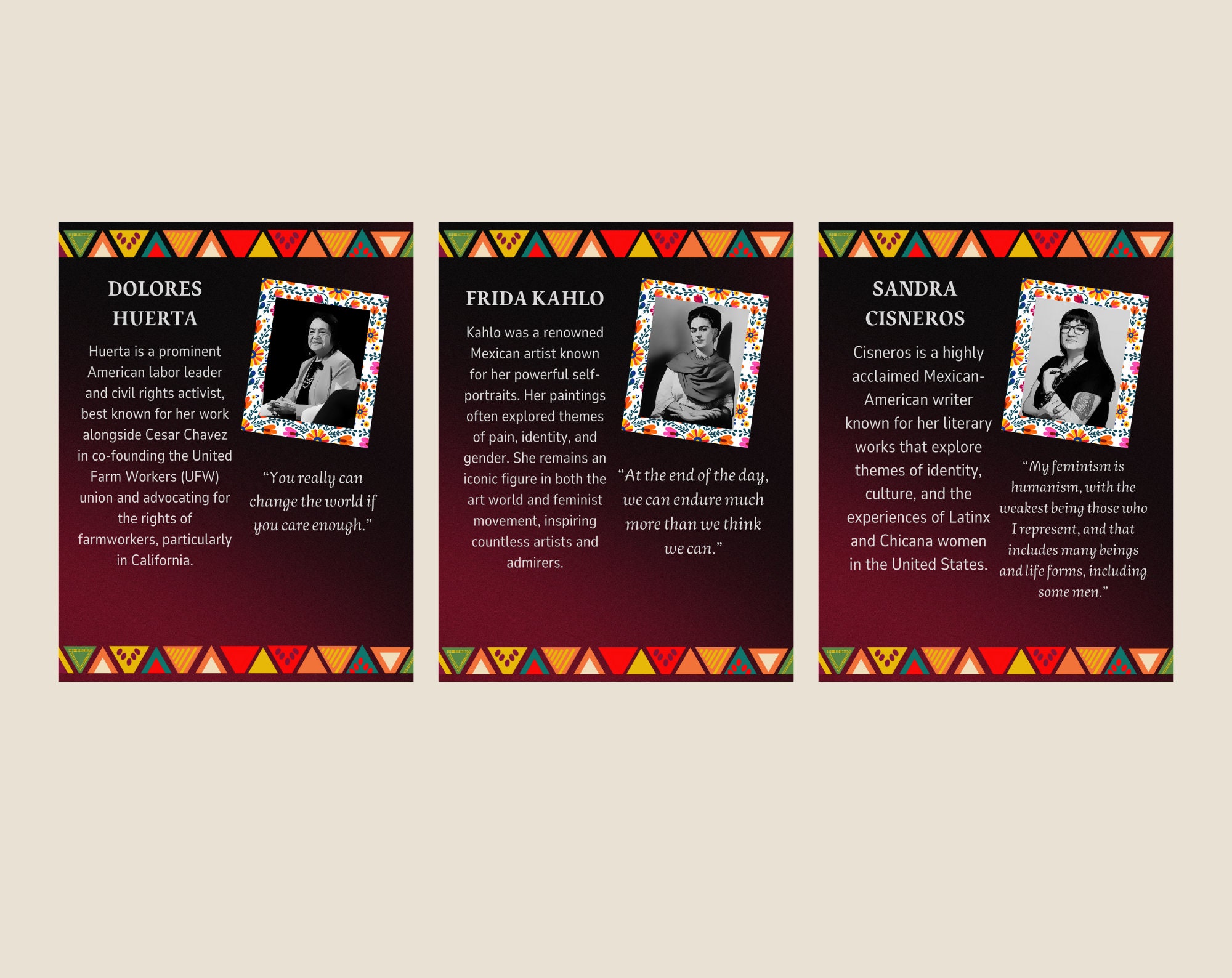 Hispanic Heritage Month Latinx Changemakers Posters set of - Etsy