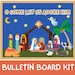 Nativity Scene Bulletin Board Kit, Christmas Classroom Decor, Christmas ...