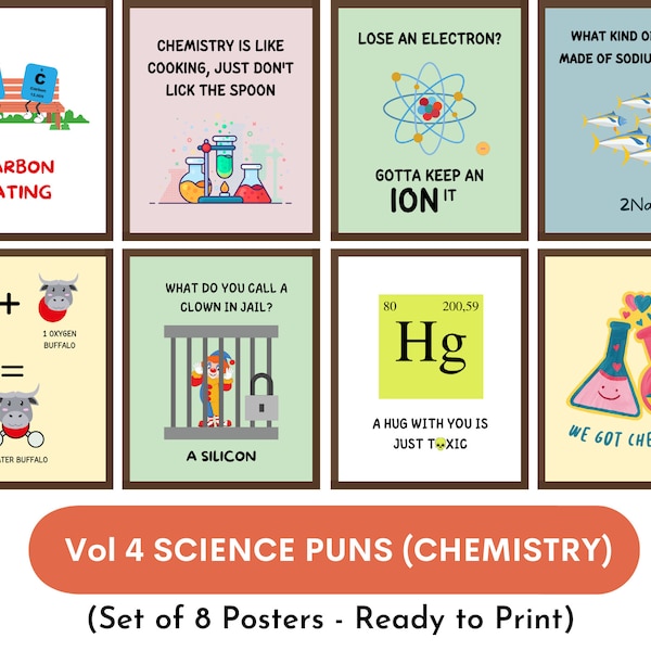 Chemistry Puns - Etsy