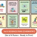Vol4 set of 8 Funny Science Puns Posters, Chemistry Puns Posters ...