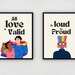 LGBTQ Quotes (set of 8 Posters), Pride Month Posters, LGBTQ Love ...