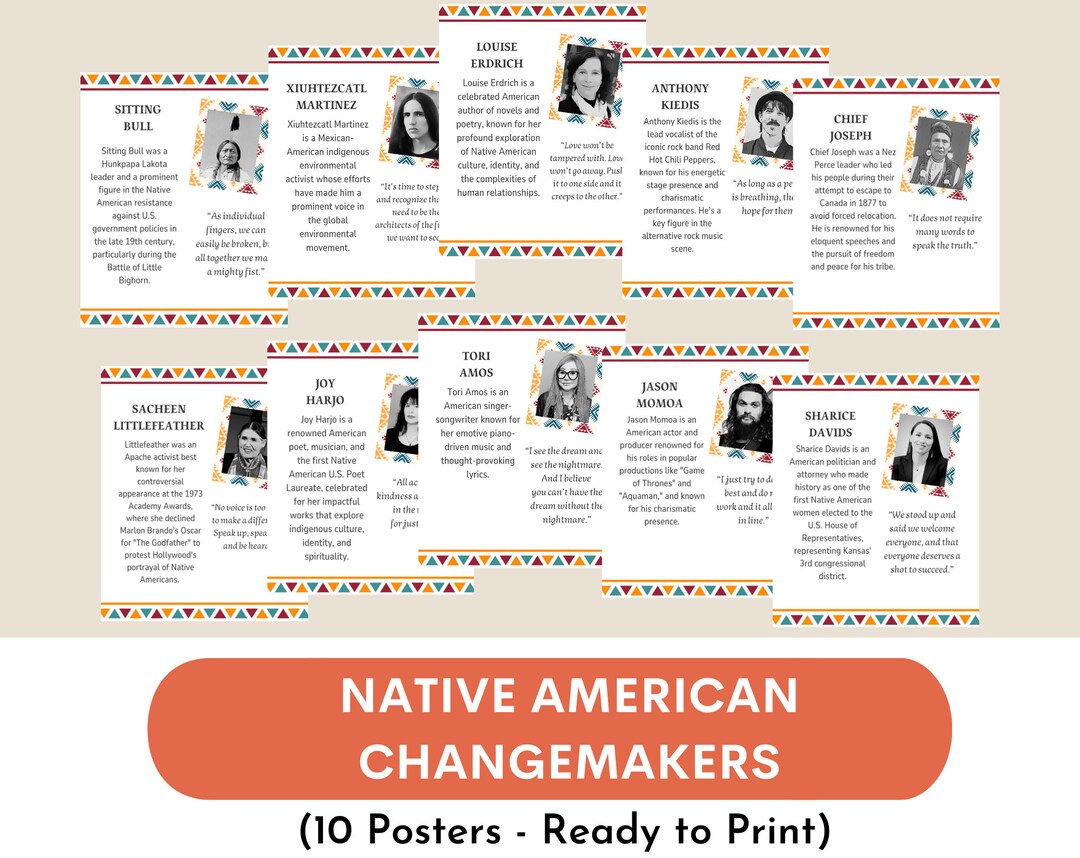 Native American Heritage Month, Famous Remarkable Native American ...