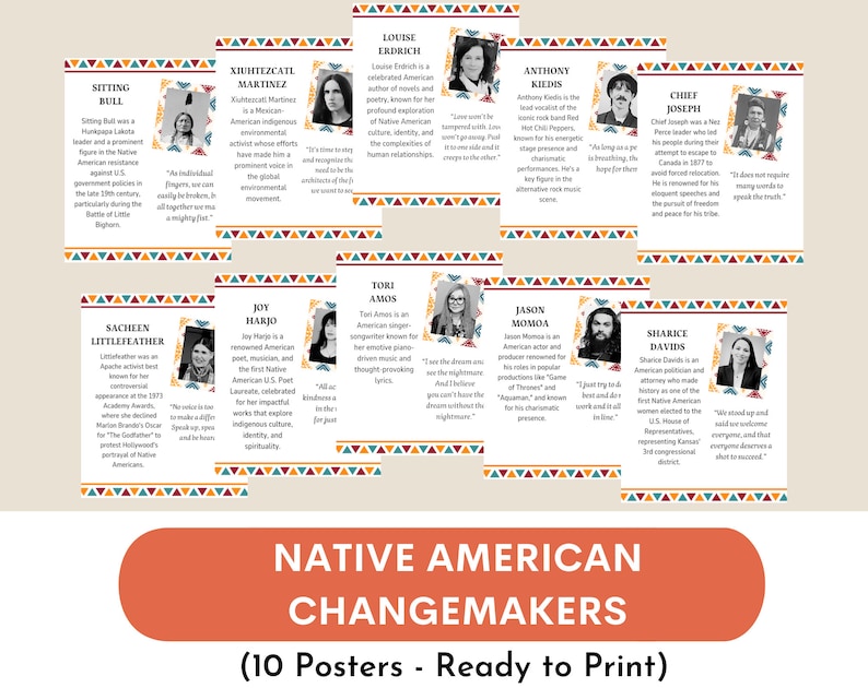 Native American Heritage Month, Famous Remarkable Native American ...