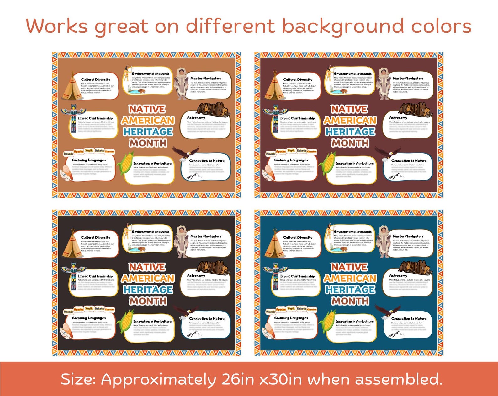 Native American Heritage Month Bulletin Board, Native American Culture ...