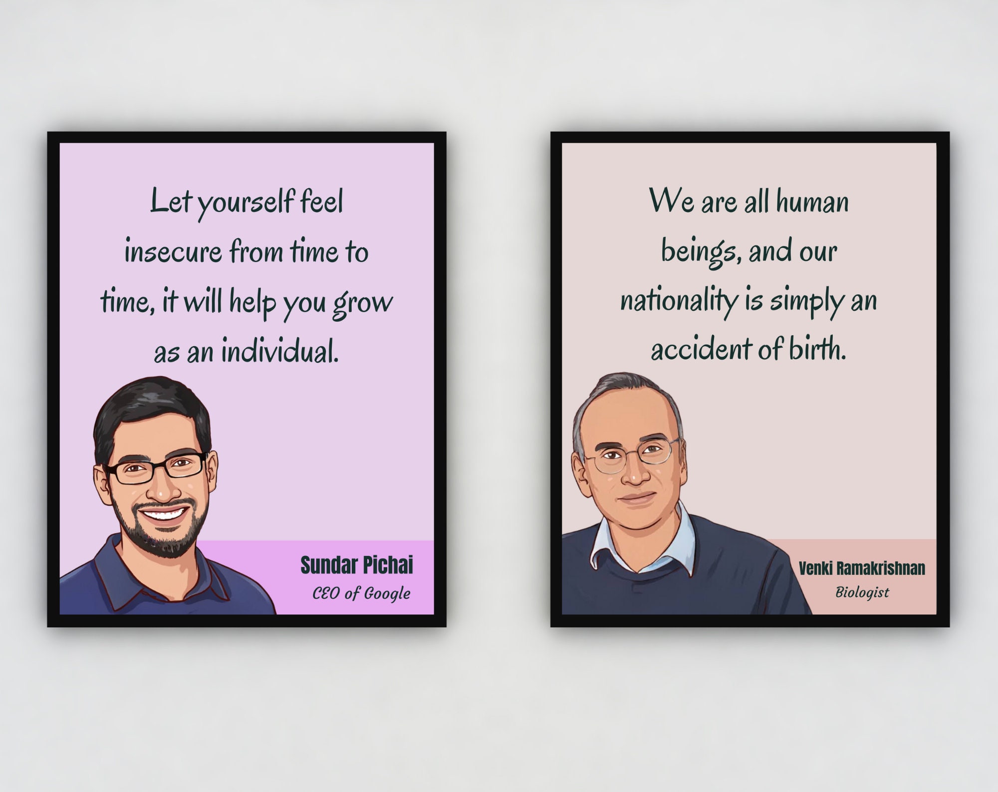 South Asian American Icons Postersset of 8, Iconic Indian Americans ...