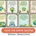Earth Quotes Posters set of 8, Environment Quotes, World Earth Day ...