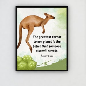 Set of 8 Earth Quotes Posters (animal Habitat Theme), Environment ...