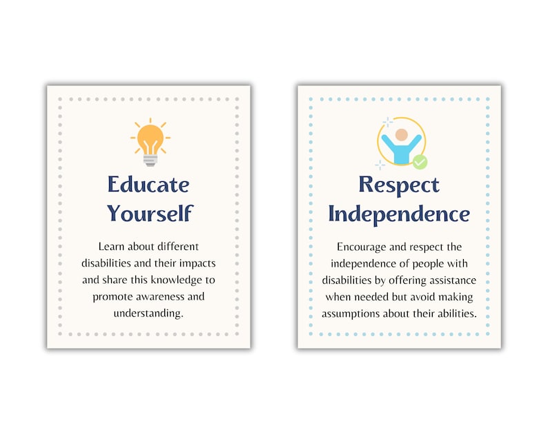 Disability Awareness Month Posters, Neurodiversity Awareness, Support ...