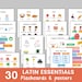 Latin Flashcards and Posters, Latin Language Learning, Latin Classroom ...