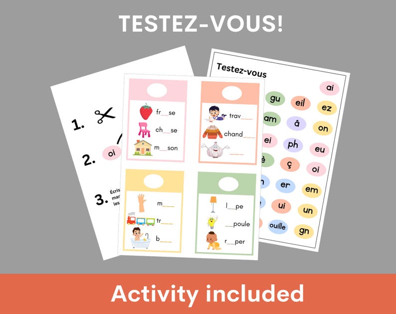 French Sounds Phonics Flashcards, French Classroom (70+ Flashcards ...