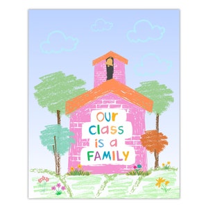 Class is Family Poster, Printable, Classroom Decor, Instant Download - Etsy