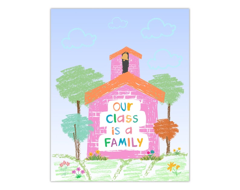 Class is Family Poster, Printable, Classroom Decor, Instant Download - Etsy