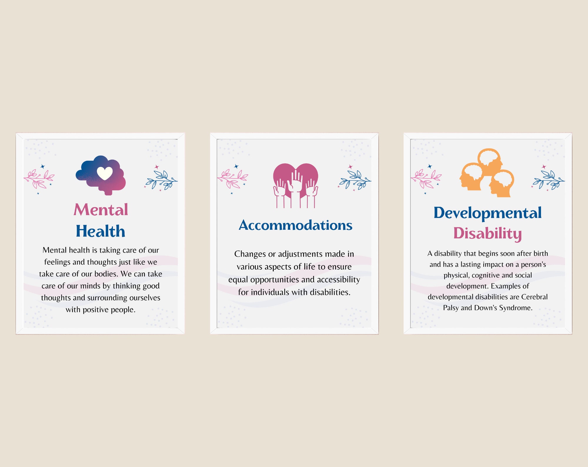 Neurodiversity, Disability Awareness Posters Bold Theme, Invisible ...