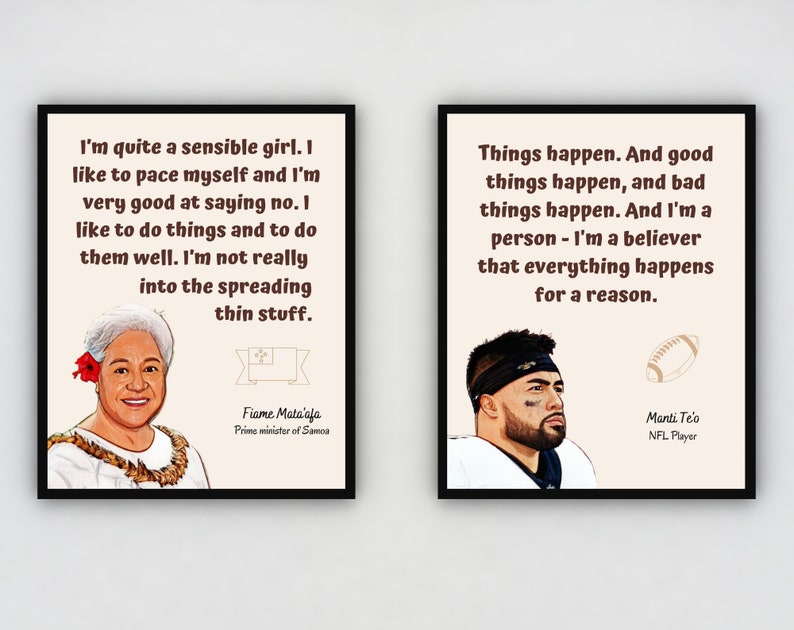 Remarkable Pacific Islanders Postersset of 8, Asian American Pacific ...