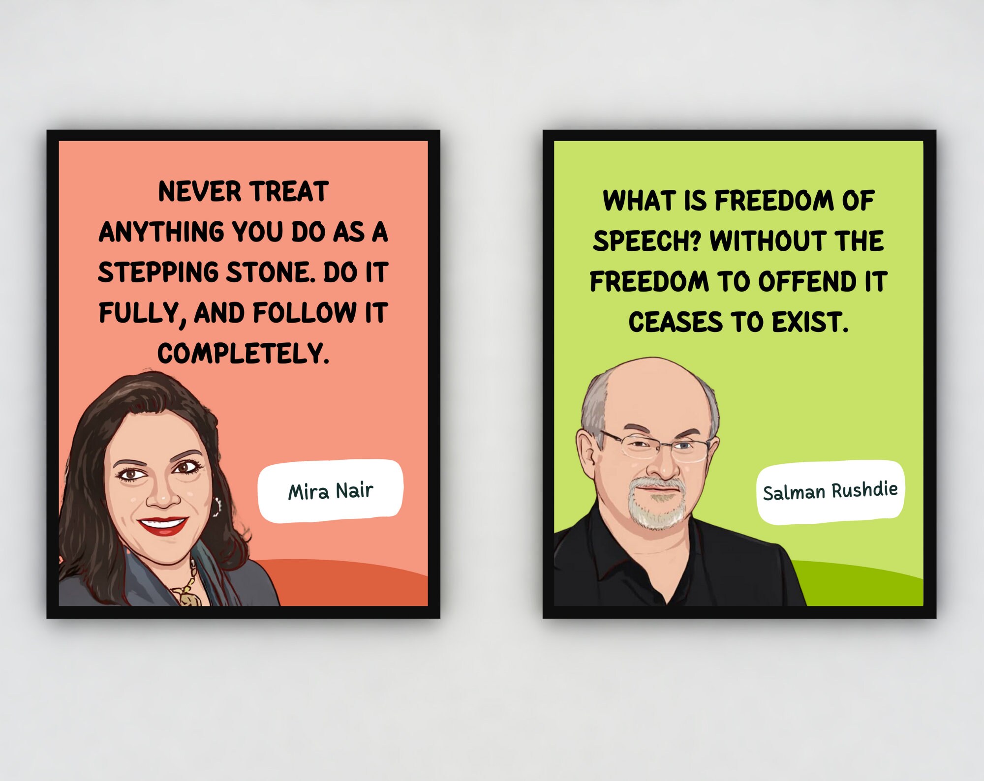 Rainbow South Asian American Icons Posters(set of 8), Iconic Indian ...