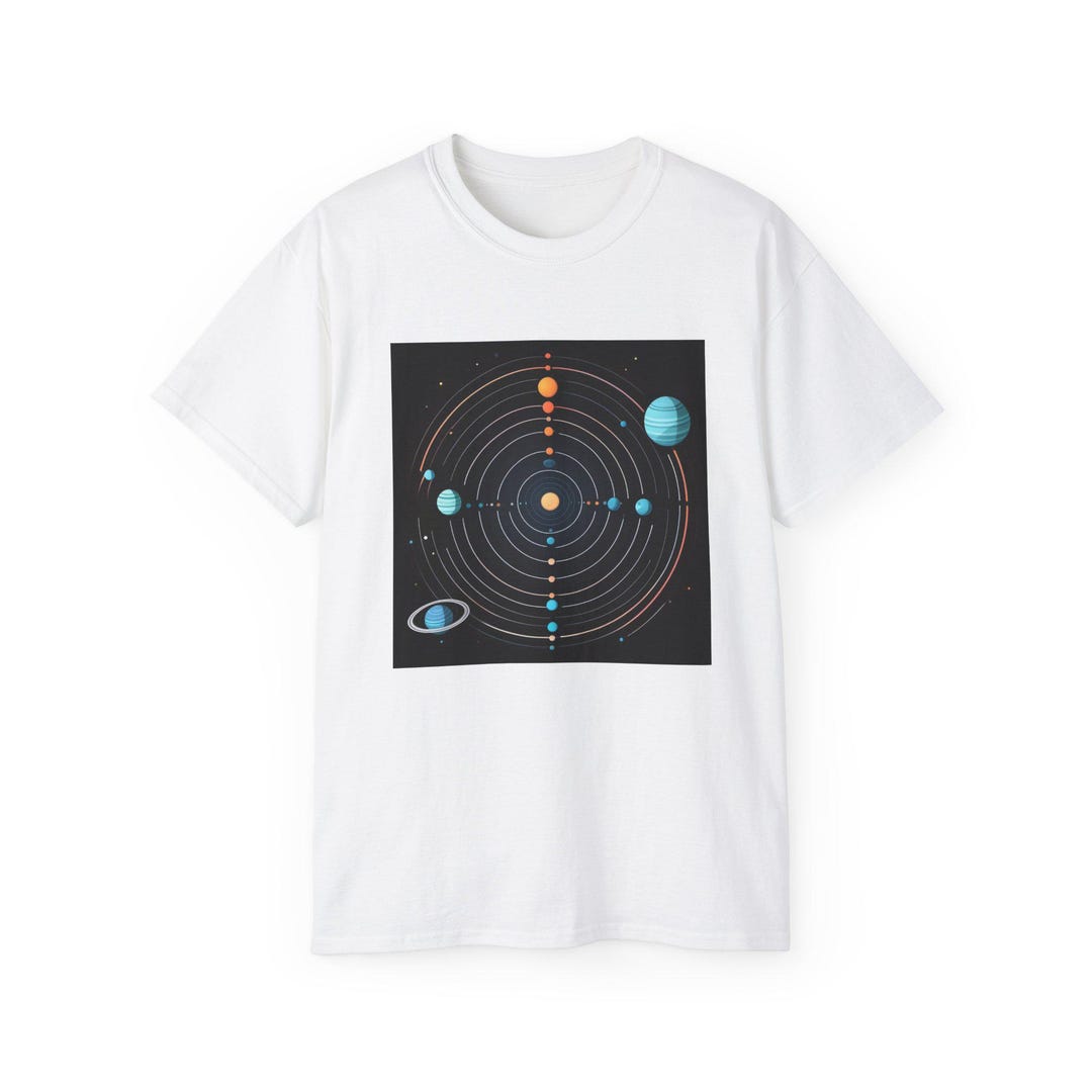 Cosmic Alignment T-shirt Solar System Orbital T-shirt Colorful Space - Etsy