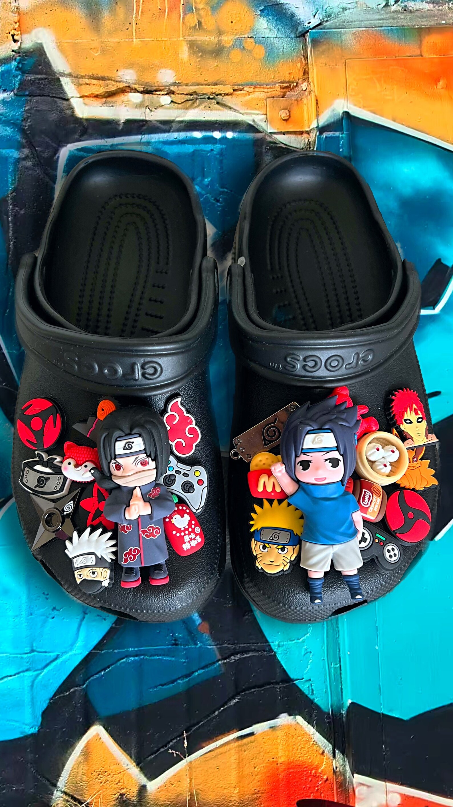 Anime Naruto Itachi Sasuke 3D 22 PCS Croc Jibbitz/charms - Etsy