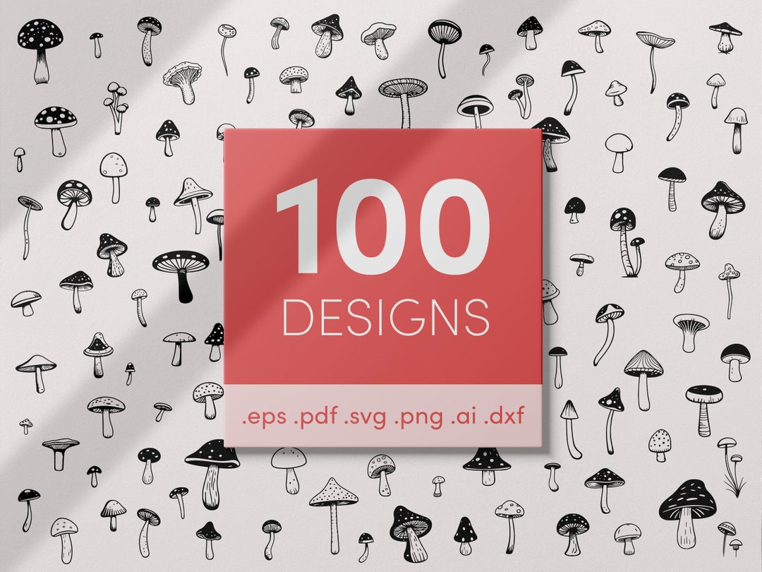 100 Mushroom Svg Files, Mushroom Svg Bundle, Mushroom Svg Files for ...
