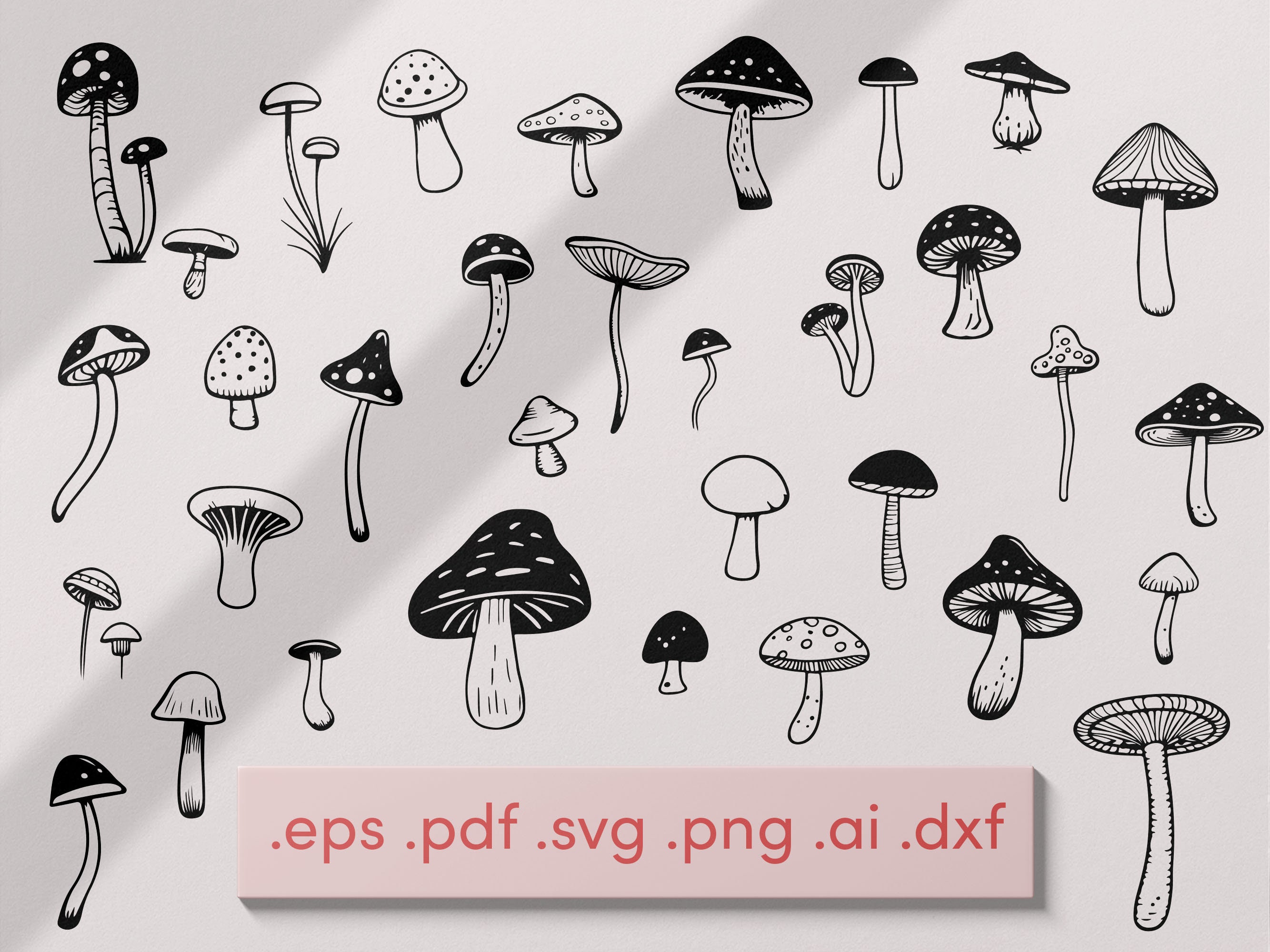 100 Mushroom Svg Files, Mushroom Svg Bundle, Mushroom Svg Files for ...