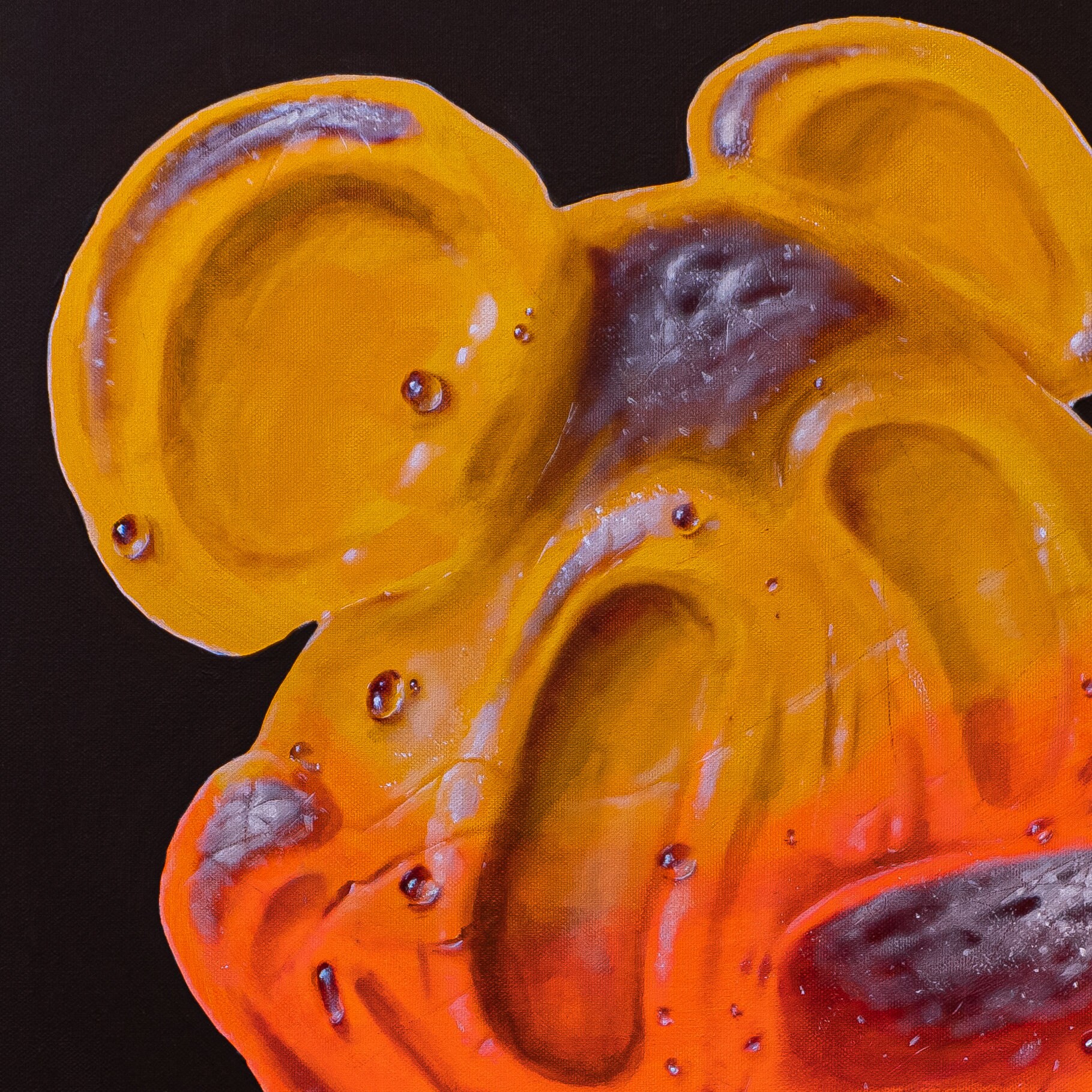 Original Surreal Mickey Mouse Cartoon Oil Painting on Canvas - Etsy