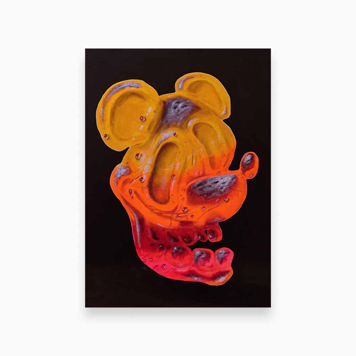 Original Surreal Mickey Mouse Cartoon Oil Painting on Canvas - Etsy